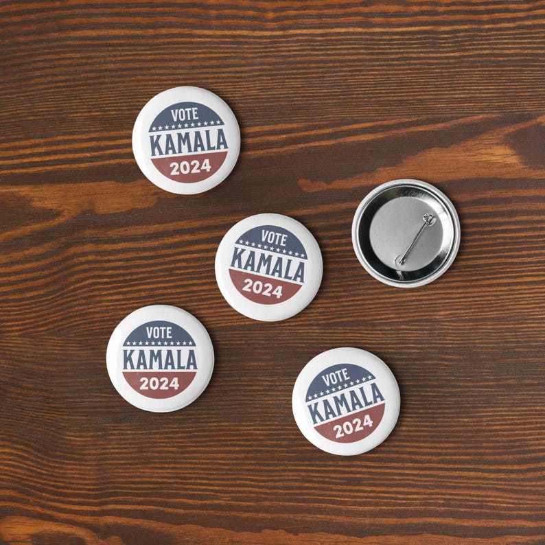 Kamala Harris Election Campaign Buttons 2024 Presidential Election Pins ...
