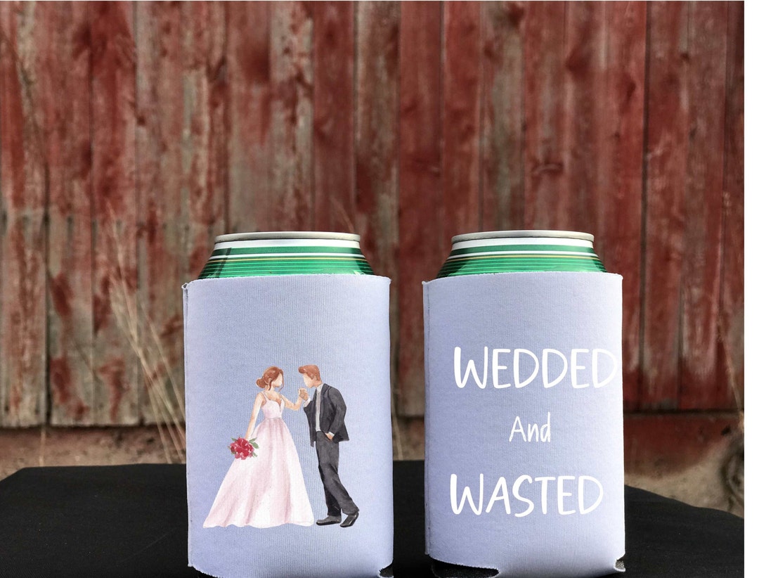Wedding Koozies, Wedding Coozies, Slim Can Coozie, Custom Can Cooler ...