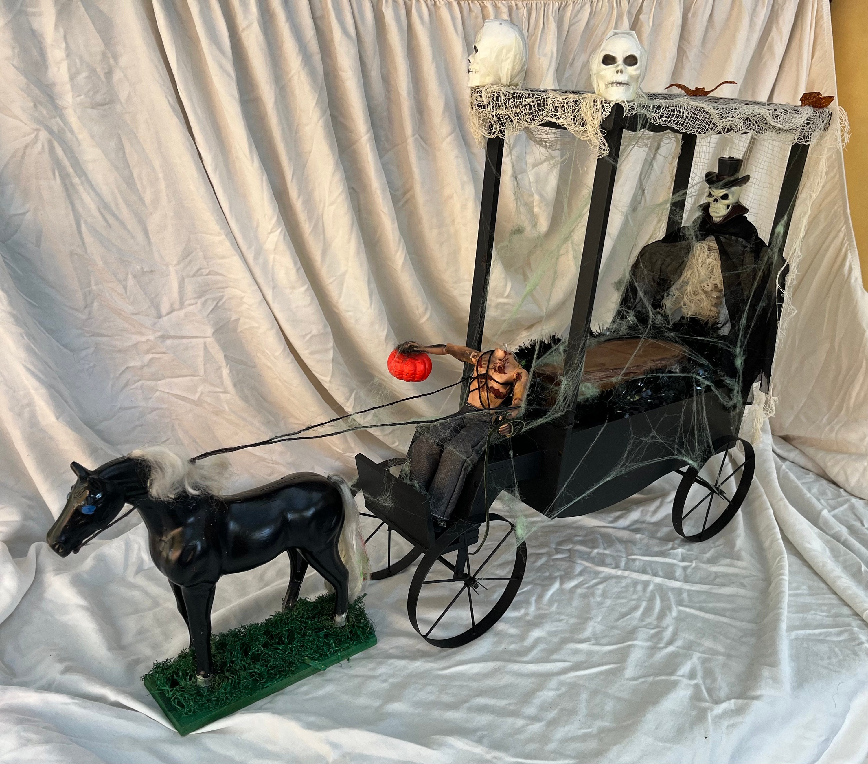 Unique Headless Horseman Carriage and Horse - Etsy