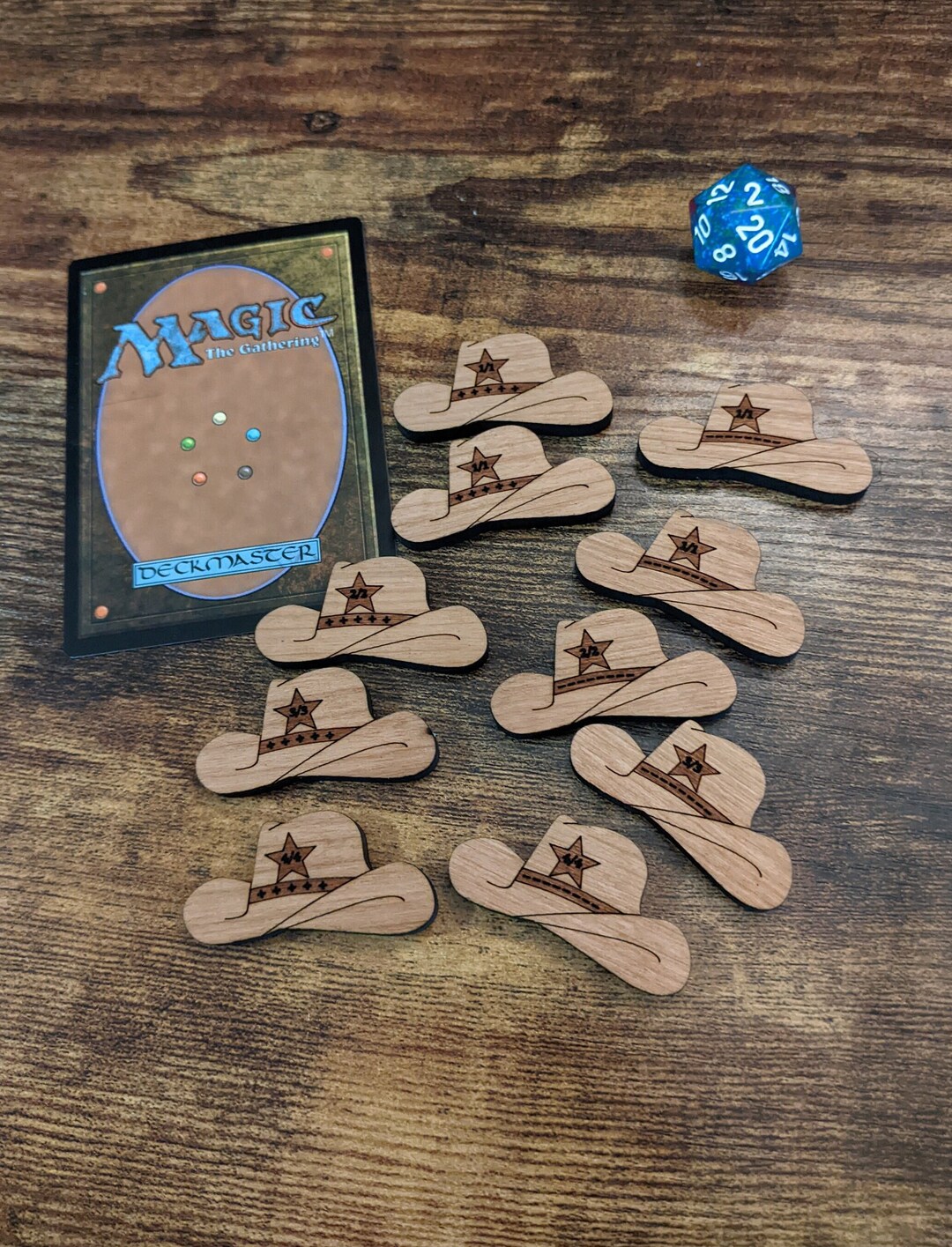 Cowboy Hat Counter Tokens for MTG Magic the Gathering Cherry - Etsy