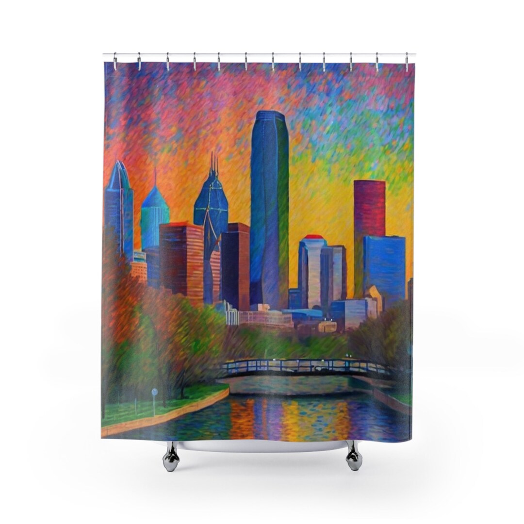 Monet Inspired Dallas Shower Curtain - Etsy
