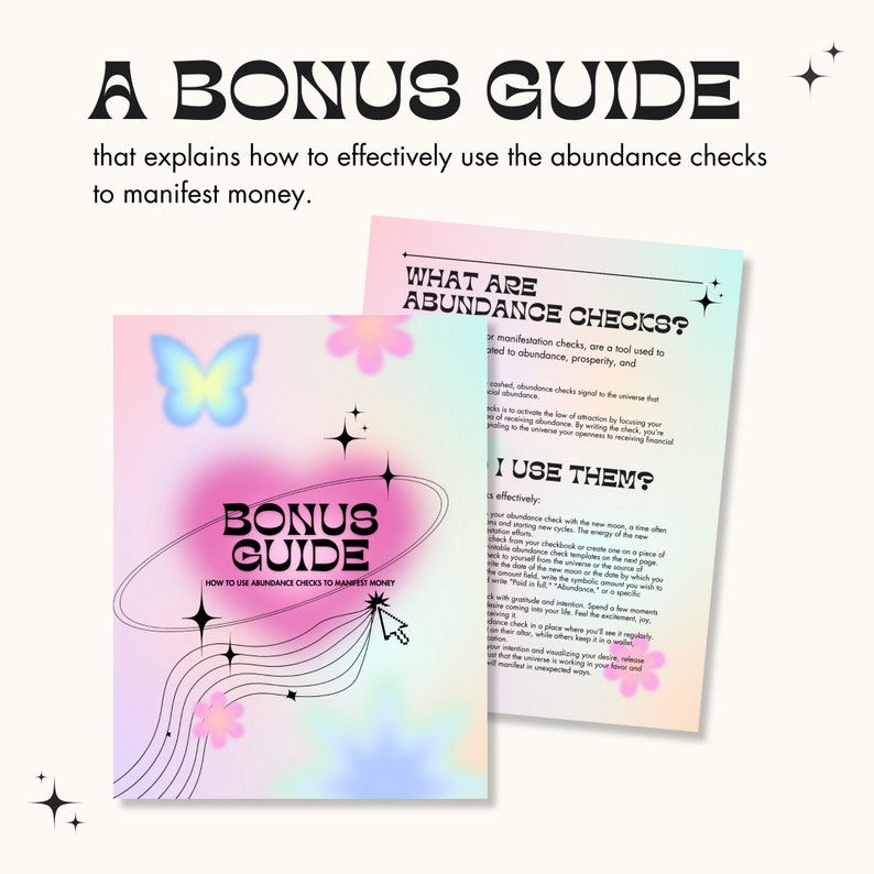 Abundance Checks for Manifesting Money | Manifestation Checks | Vision ...