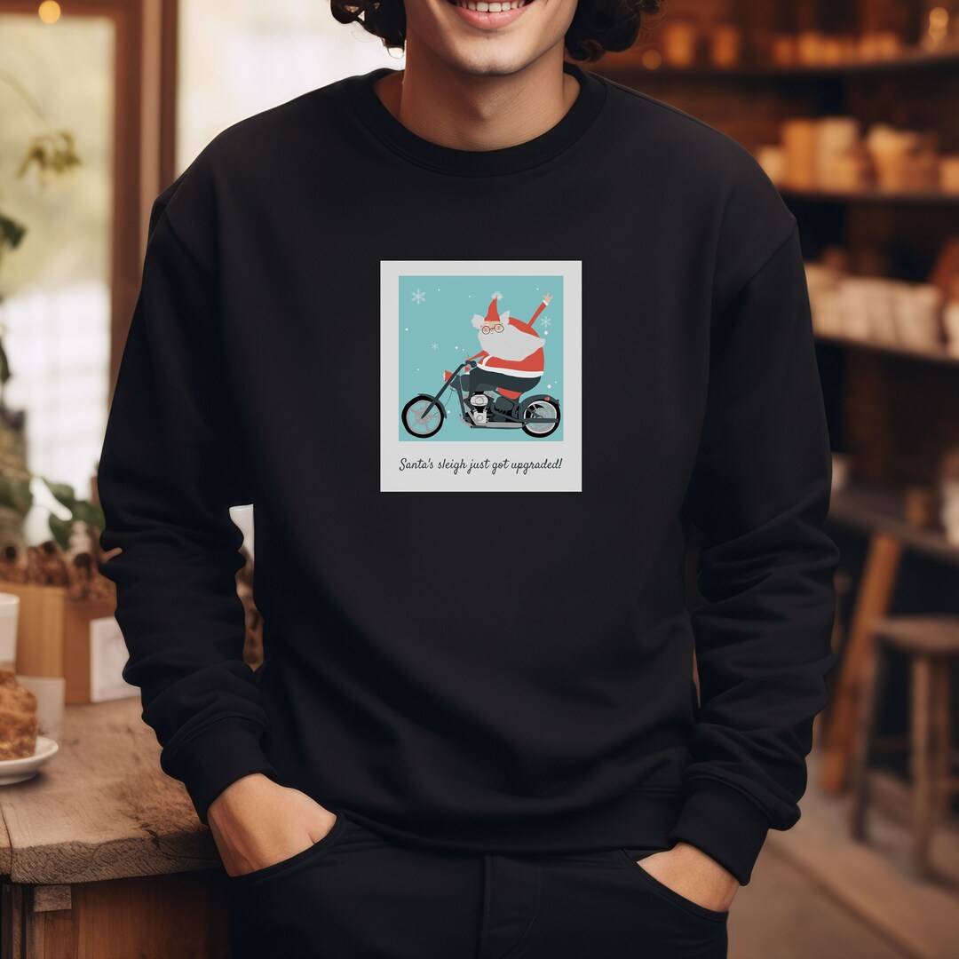 Santa Sleigh Upgrade, Santa Christmas Sweater, Holiday Sweater ...