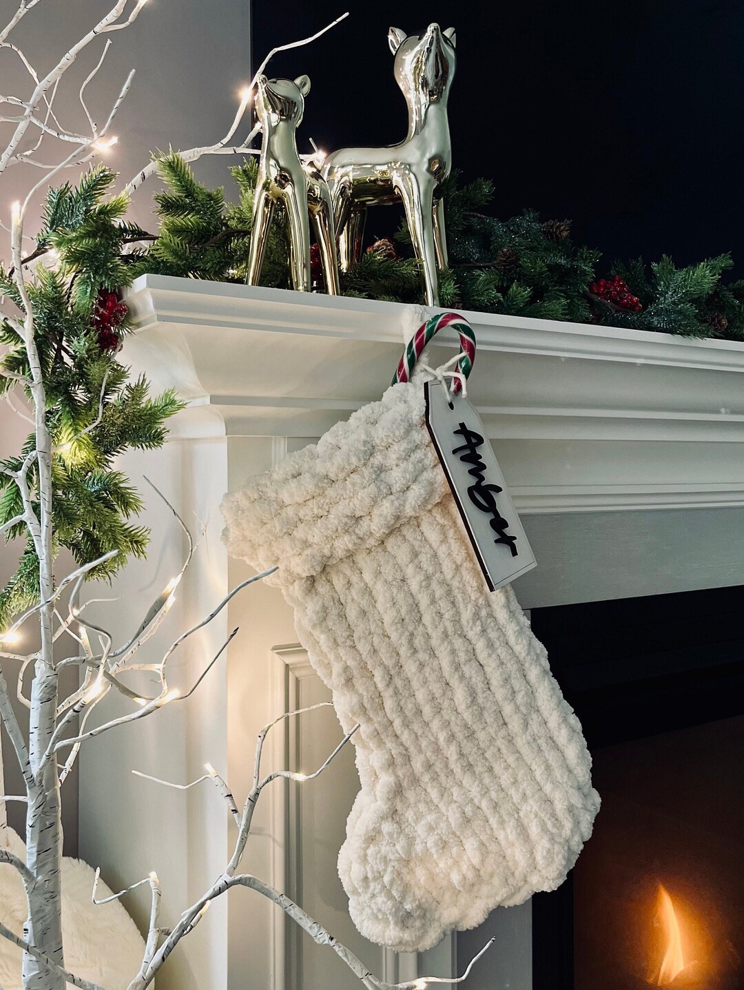 Chunky Knit Urban Heirloom Stocking - Etsy