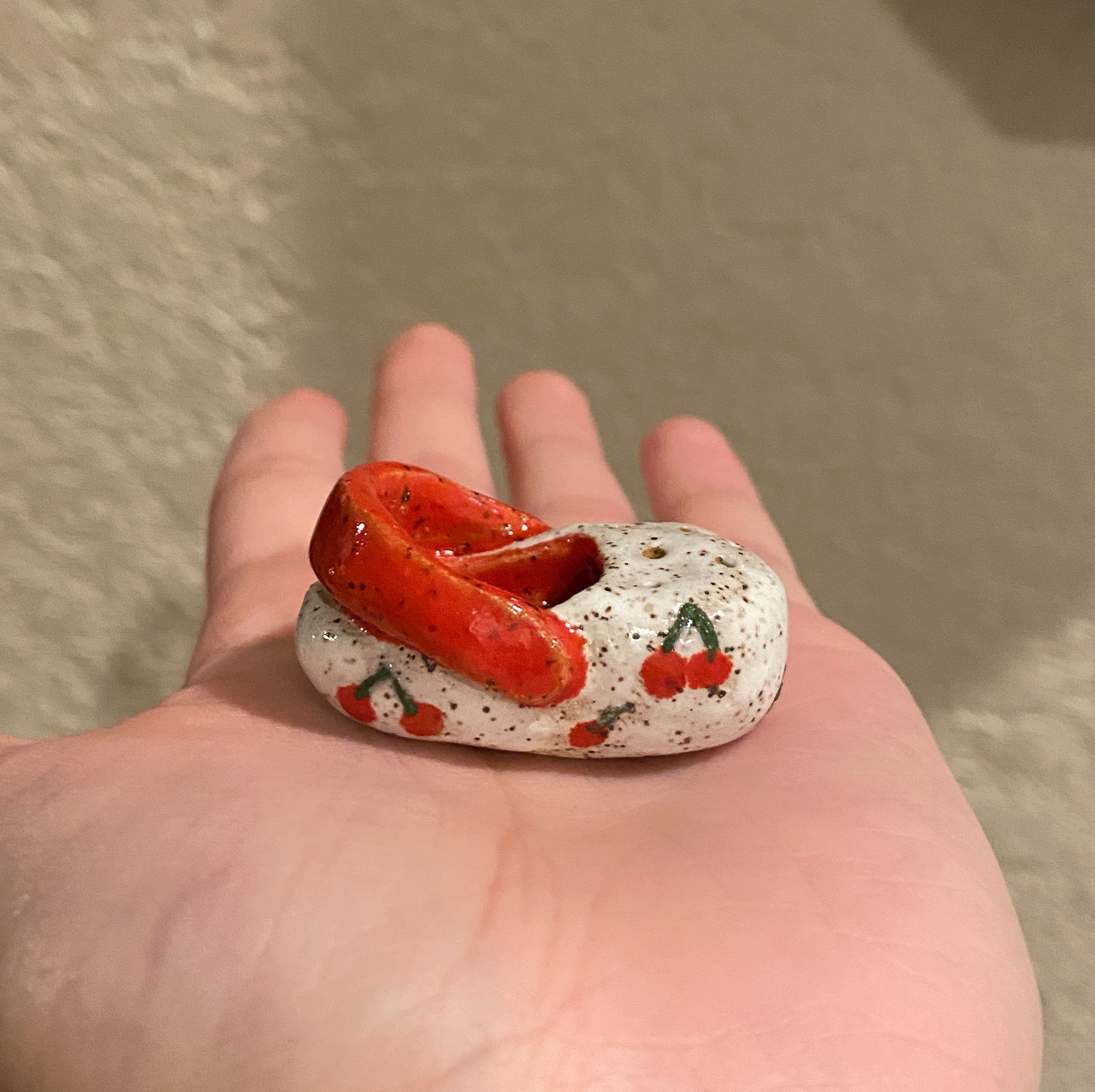 Mini Cherry Ceramic Croc - Etsy