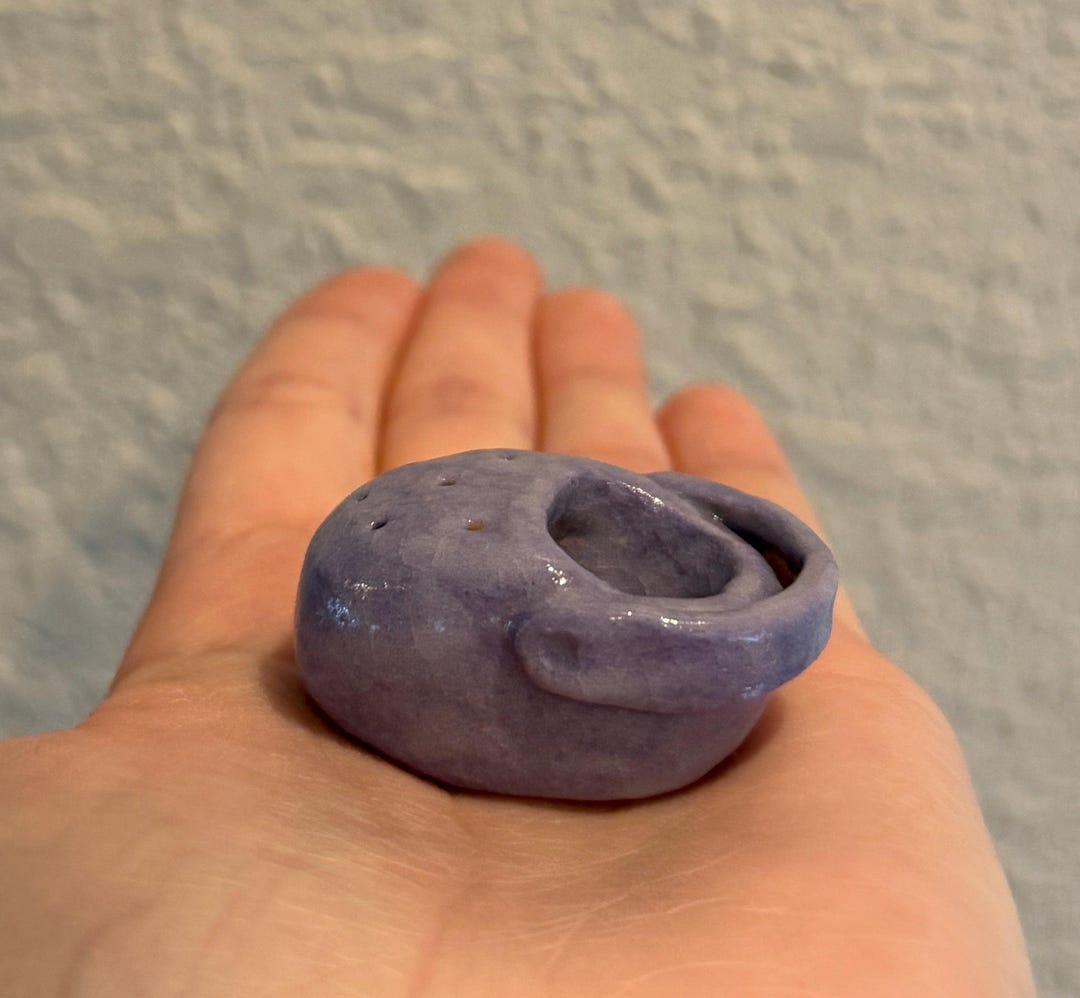 Mini Ceramic Purple Croc - Etsy