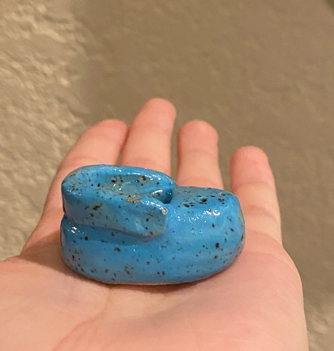 Mini Light Blue Ceramic Croc - Etsy