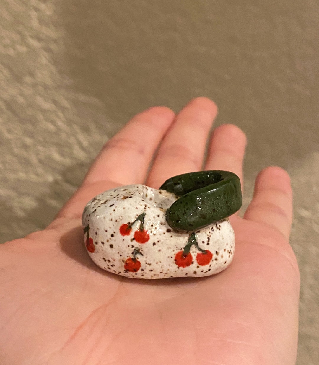 Mini Ceramic Cherry Croc - Etsy