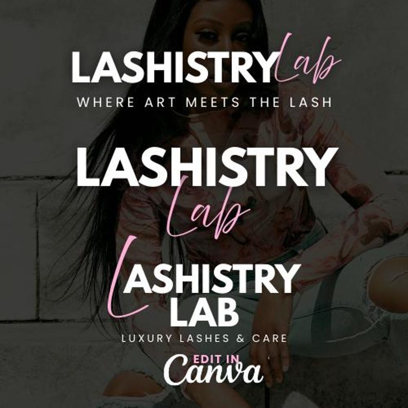 3 LOGO Designs BUNDLE, Logo Template, Hair Logo, Lash Logo, Makeup Logo ...