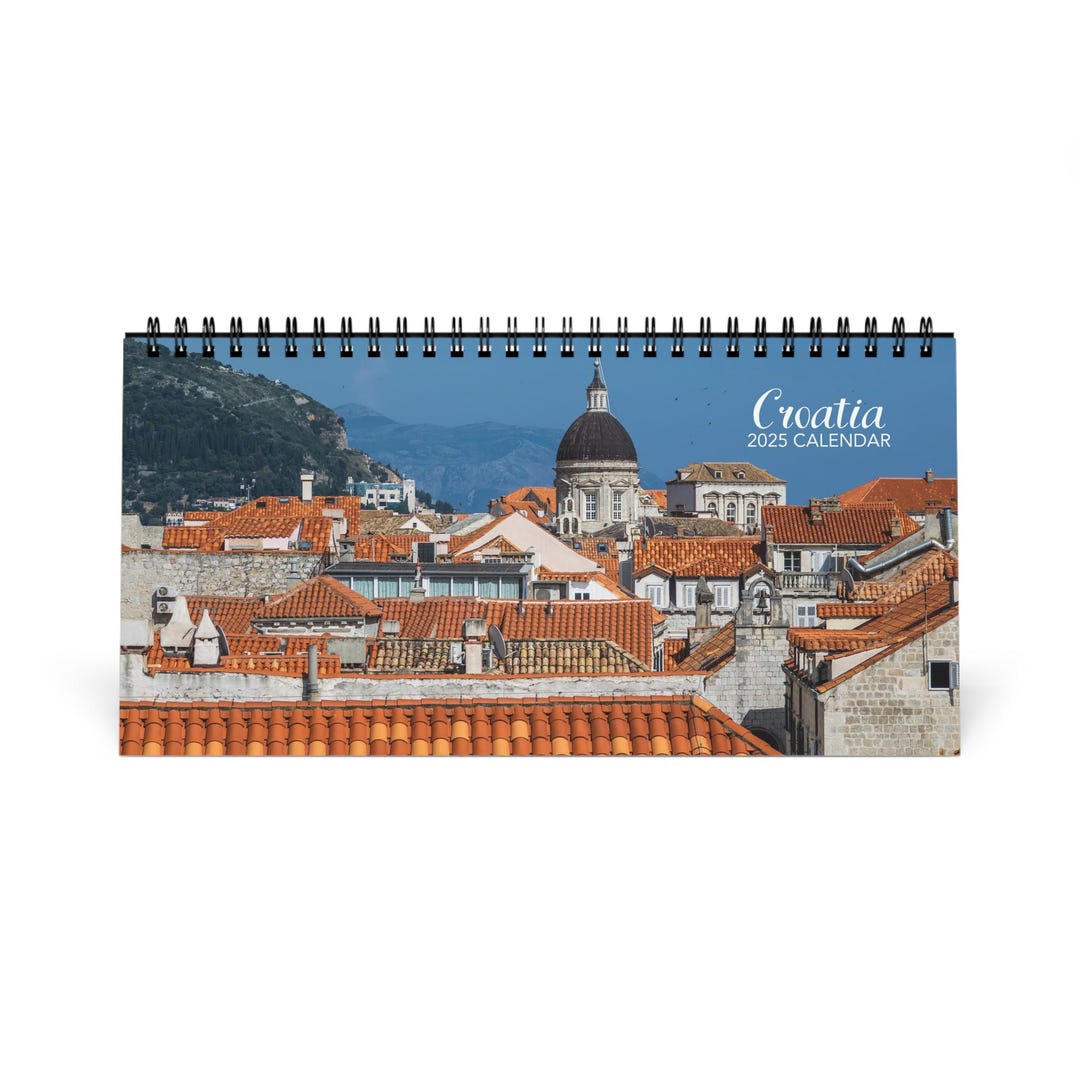 Croatia Calendar 2025 | Mini Desk Calendar | Croatia Photos | 2025 ...