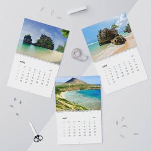 Beautiful Beaches Calendar 2025 | Beaches Calendar | Wall Calendar 2025 ...