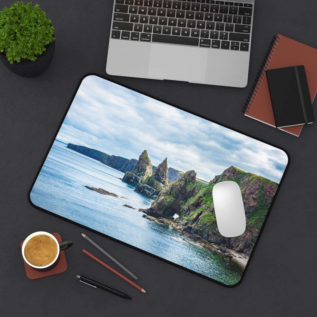Stacks of Duncansby | Scotland Highlands Desk Mat | Rock Stacks | North ...