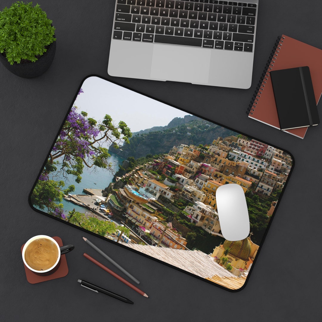 Positano Desk Mat | Amalfi Coast | Italy Desk Mat | Positano Photograph ...
