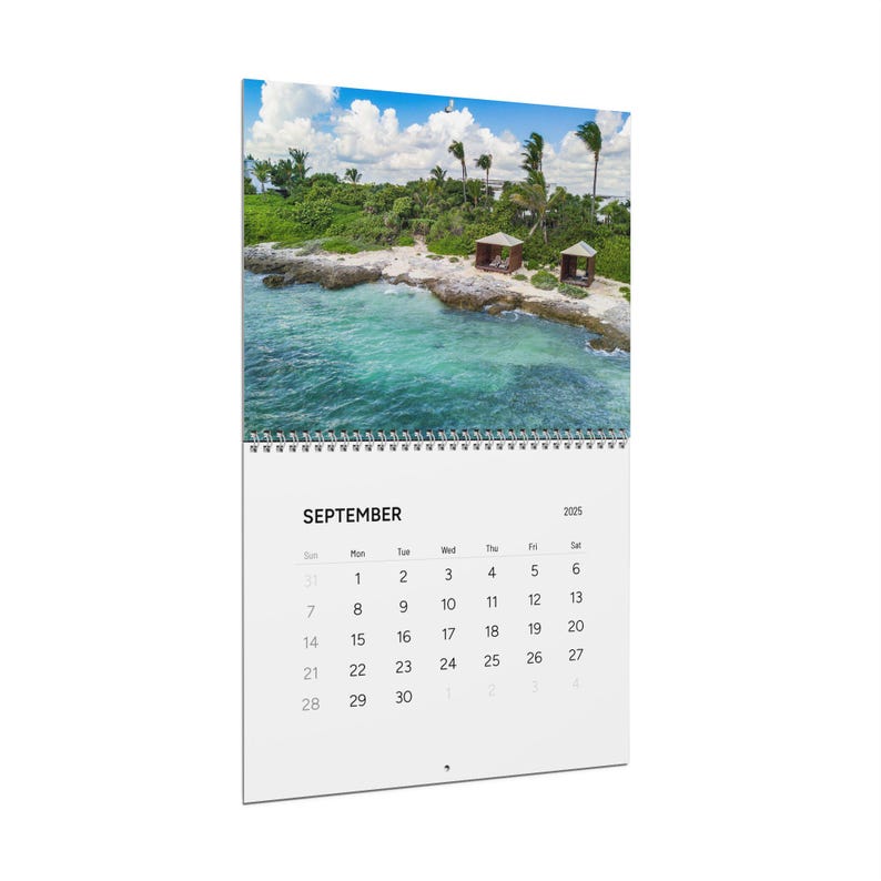 Beautiful Beaches Calendar 2025 | Beaches Calendar | Wall Calendar 2025 ...