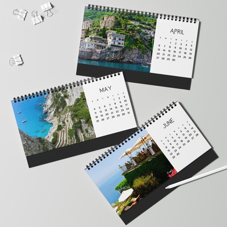 Amalfi Coast Desk Calendar 2025 | Amalfi Coast Italy | Small Calendar ...