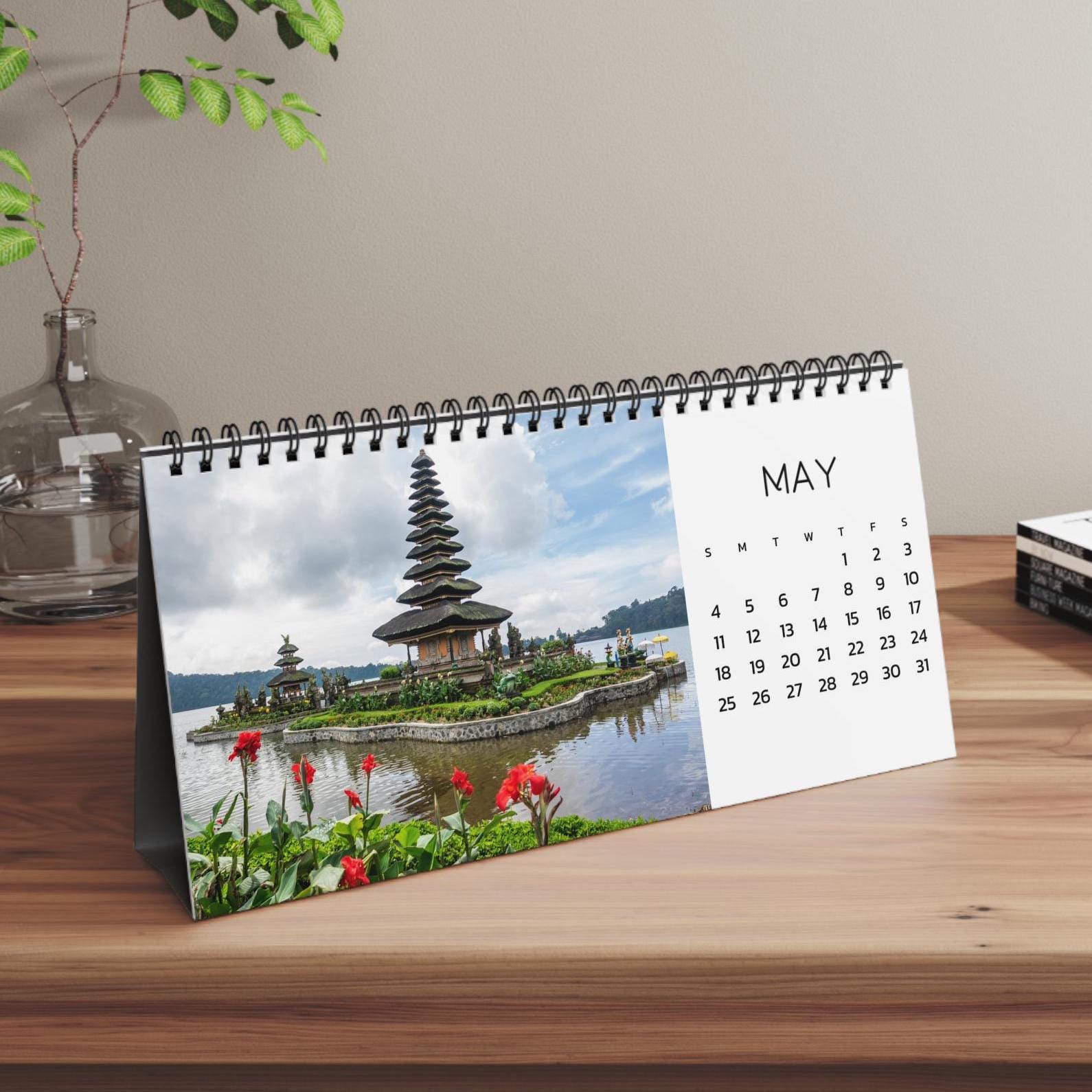 Bali Desk Calendar 2025 | Indonesia | Small Calendar 2025 | Bali Photo ...