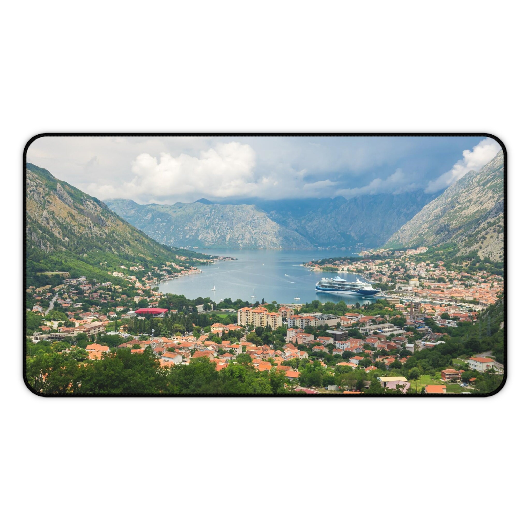 Bay of Kotor Desk Mat | Montenegro Photo | Desk Pad | Elegant Deskmat ...