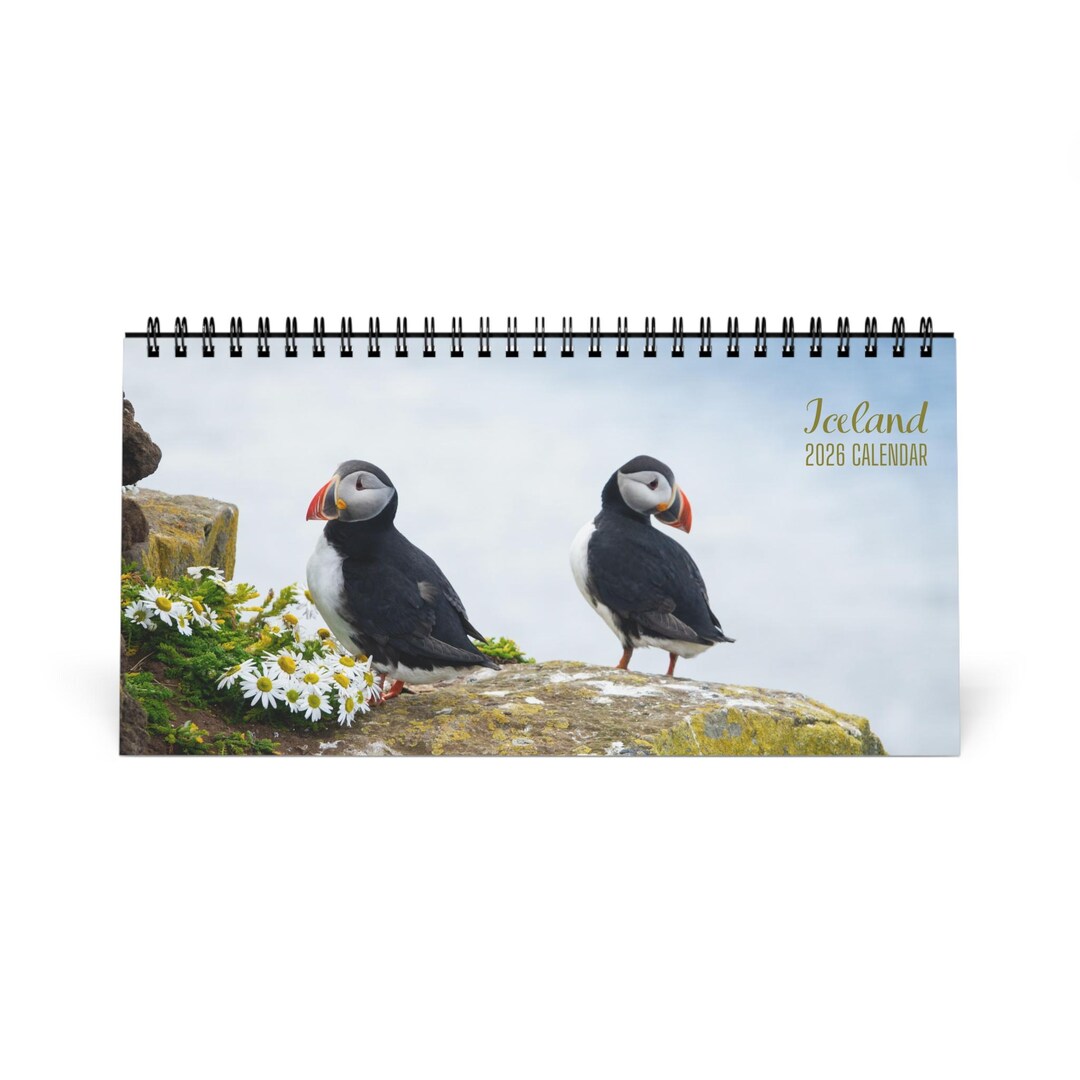 Iceland Photo Desk Calendar 2026: Travel Inspiration - Etsy
