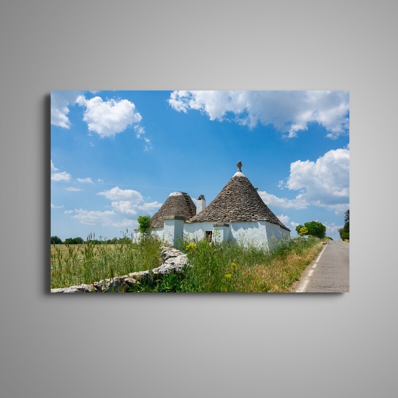 Trullo House Wall Art Canvas Trulli Alberobello Photo Puglia Print ...