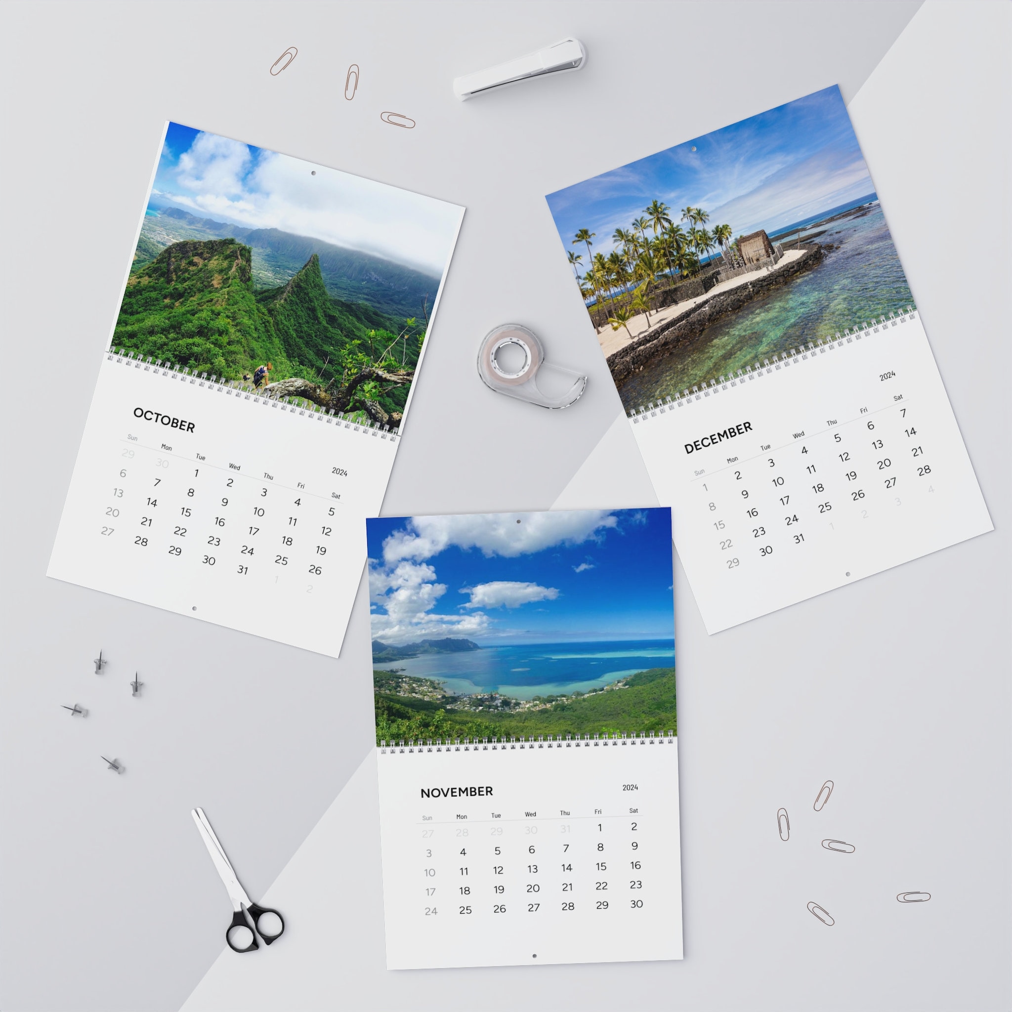 Hawaii Calendar 2024 Small Wall Calendar 2024 Wall Calendar 2024 ...