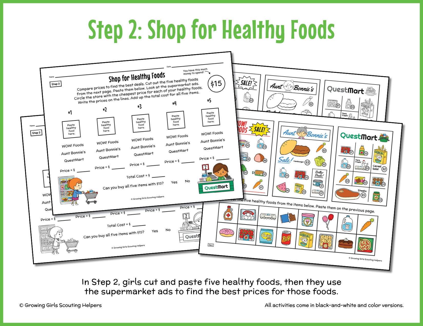 Girl Scout Brownies: "money Manager" Printable Activity Book | Badge ...