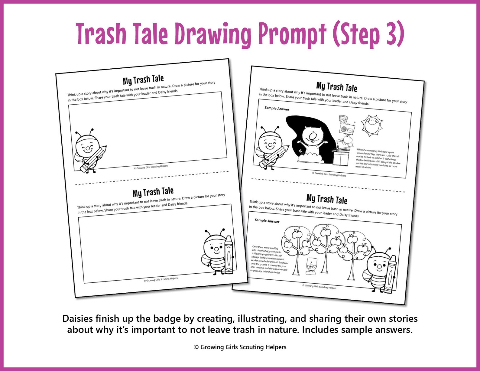 Girl Scout Daisies: "eco Learner" Printable Badge Pack | Activities for ...