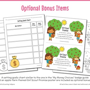 Girl Scout Daisies: "my Money Choices" Printable Activity Book | Badge ...