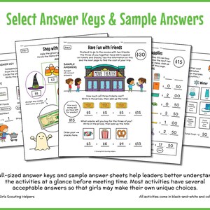 Girl Scout Brownies: "money Manager" Printable Activity Book | Badge ...