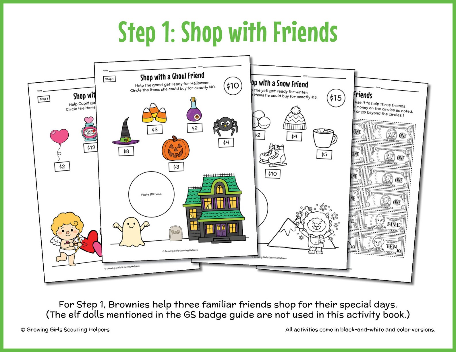 Girl Scout Brownies: "money Manager" Printable Activity Book | Badge ...