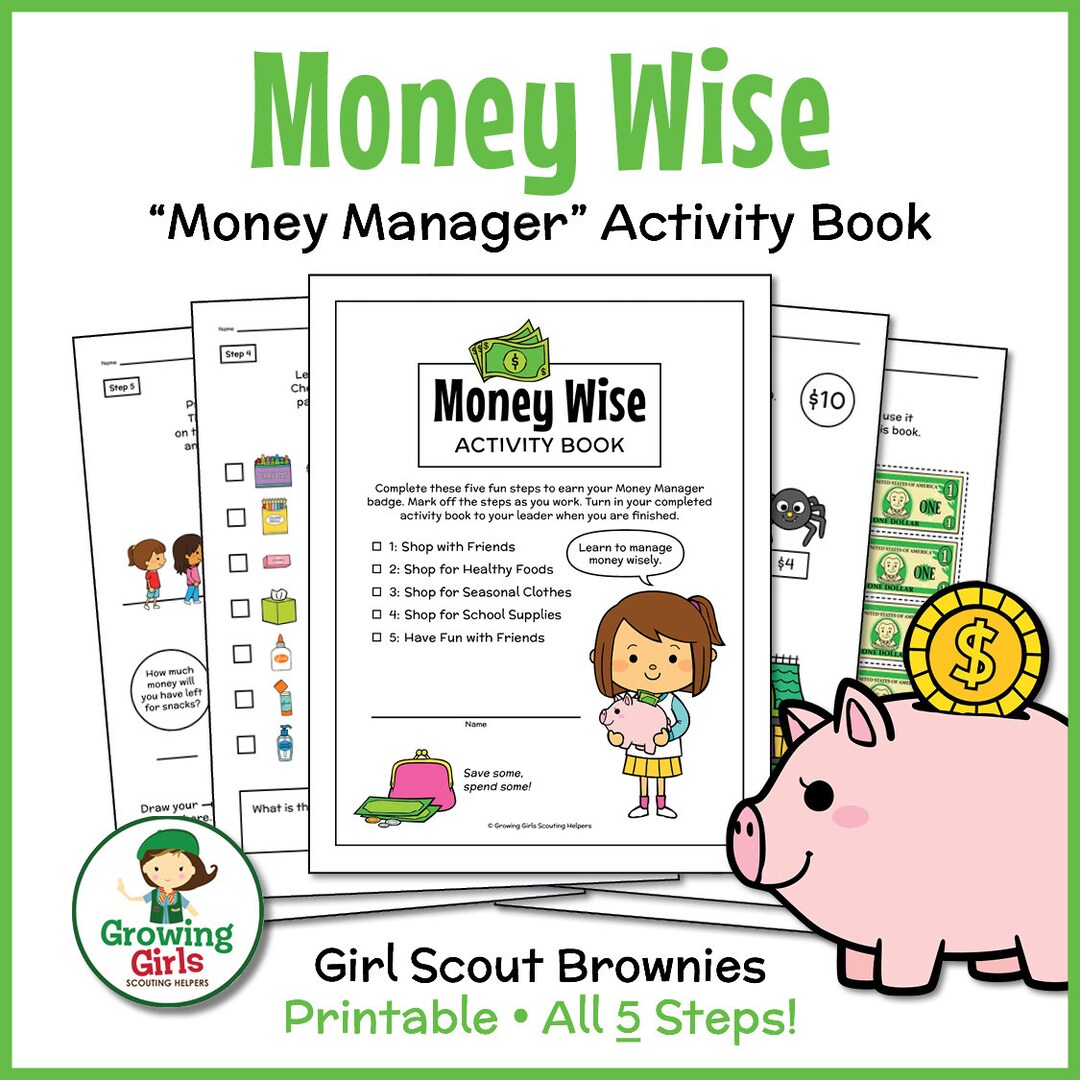 Girl Scout Brownies: "money Manager" Printable Activity Book | Badge ...