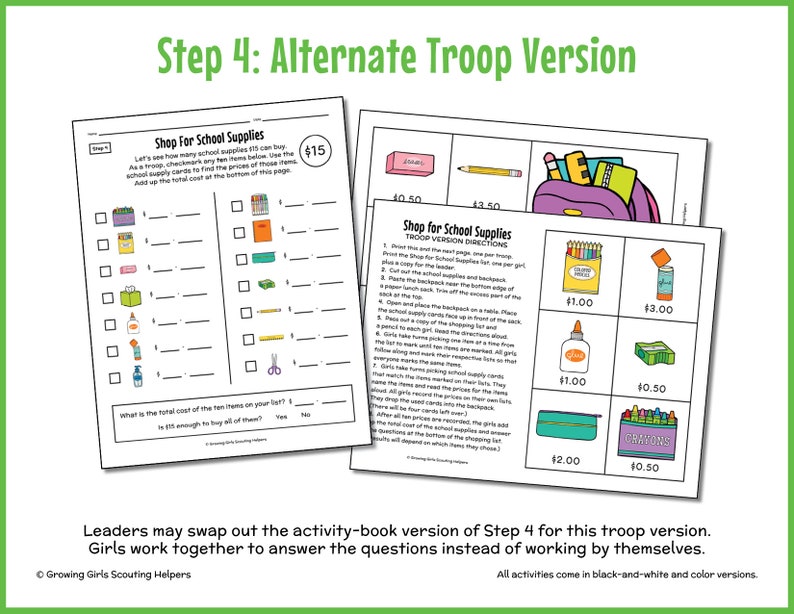 Girl Scout Brownies: "money Manager" Printable Activity Book | Badge ...