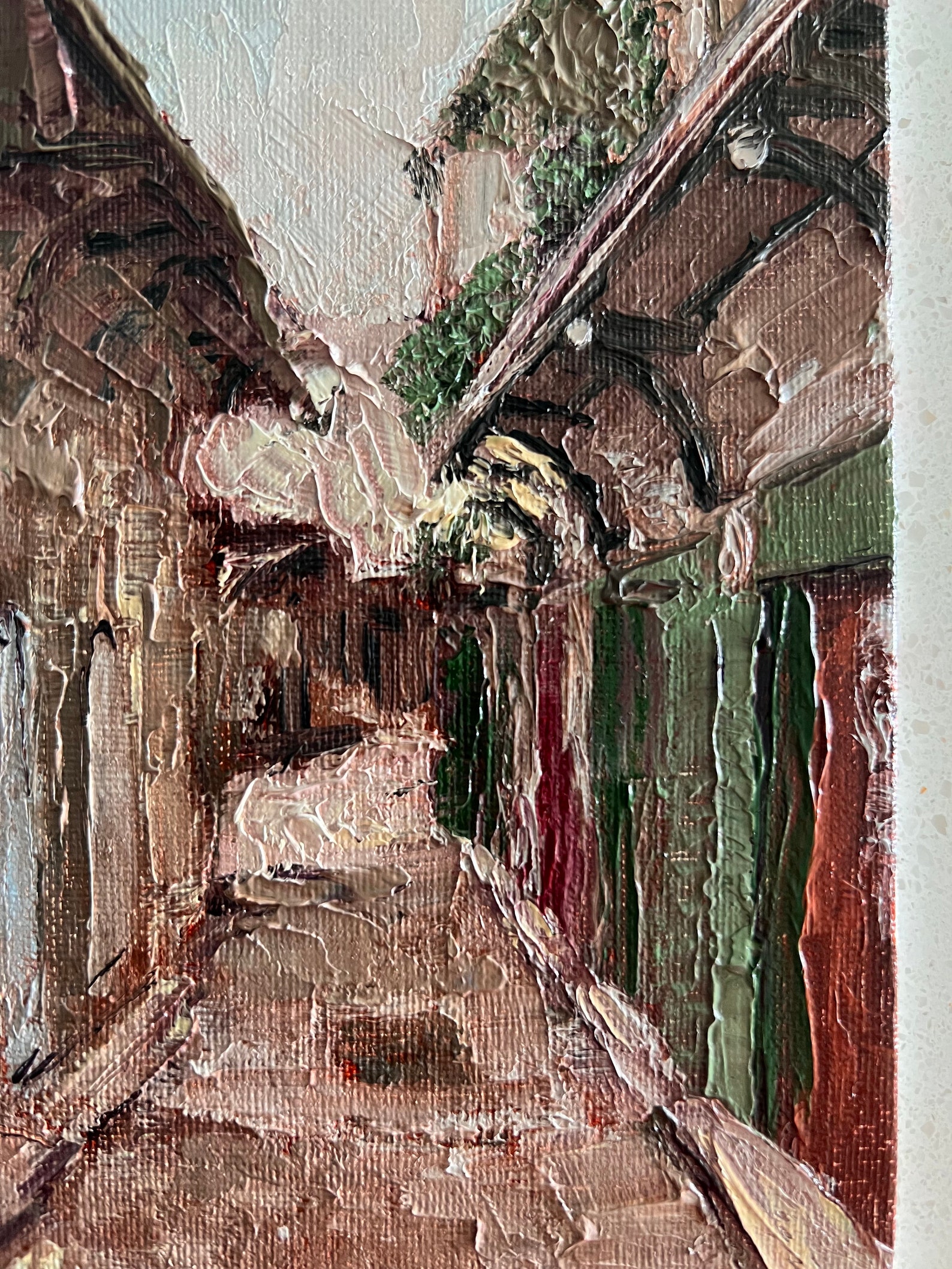 Al Nasra 001, Palestine Zuqaq Collection Oil Painting on Canvas Panel ...