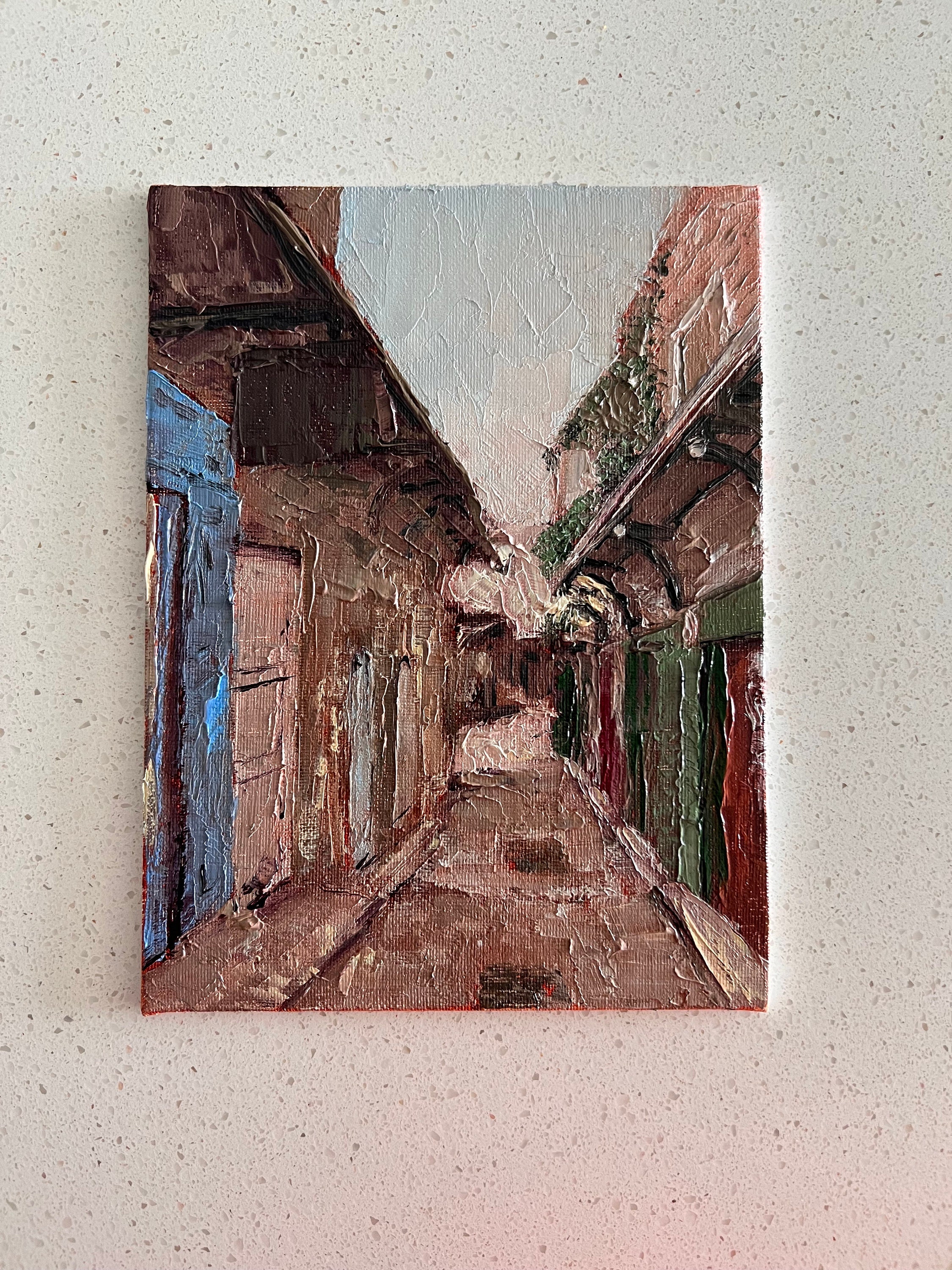 Al Nasra 001, Palestine Zuqaq Collection Oil Painting on Canvas Panel ...