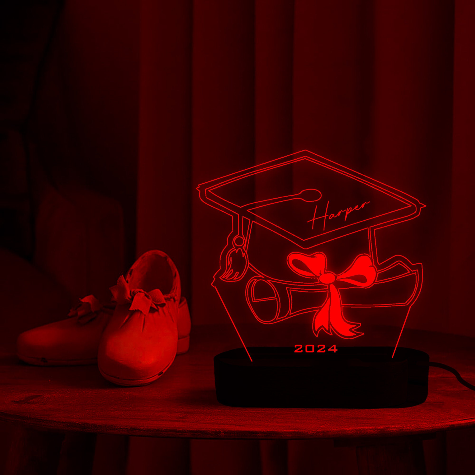Personalized Graduation Cap Night Light, Custom Graduation Gift ...