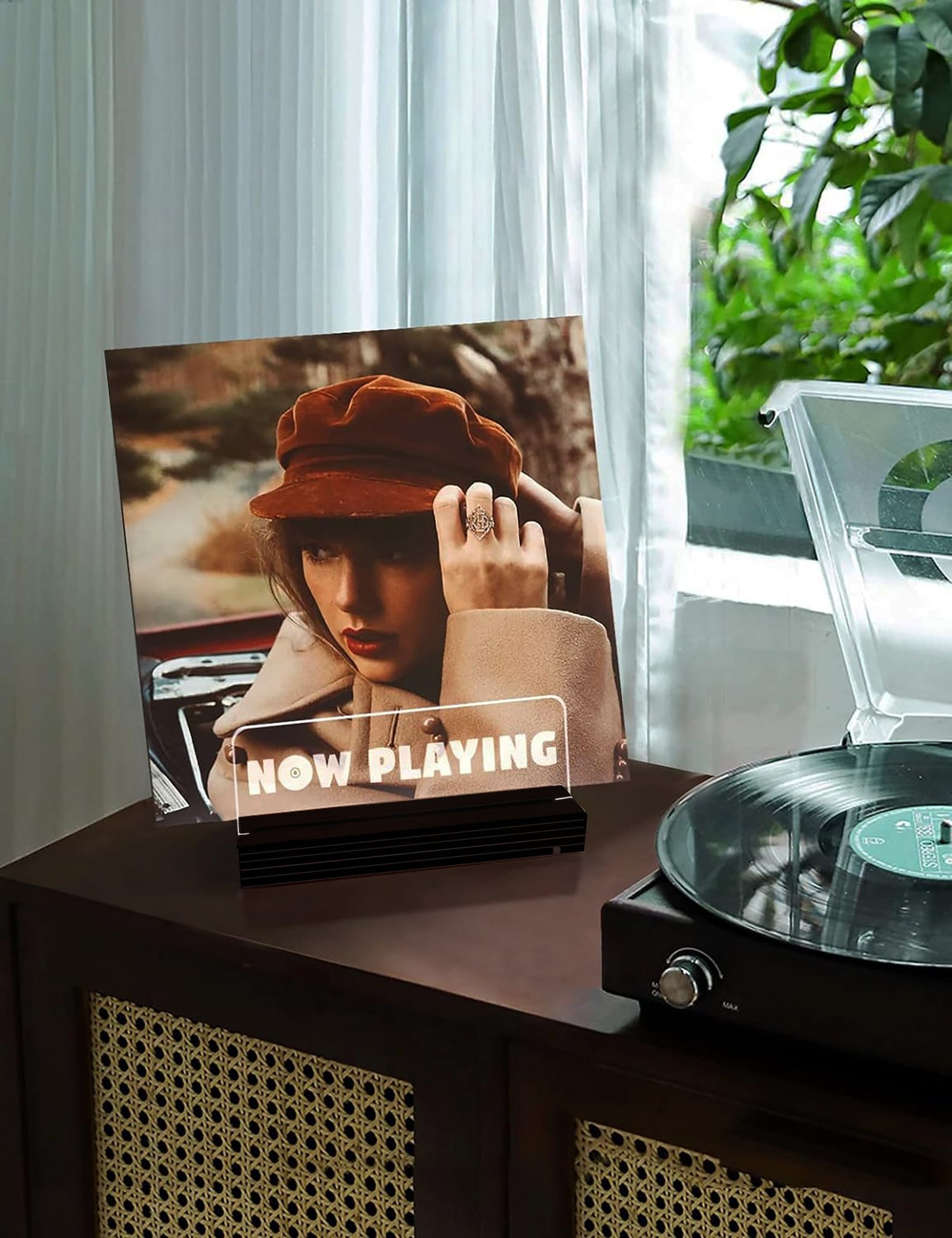 Now Playing Record Holder Stand Gift,now Spinning Vinyl Record Display ...