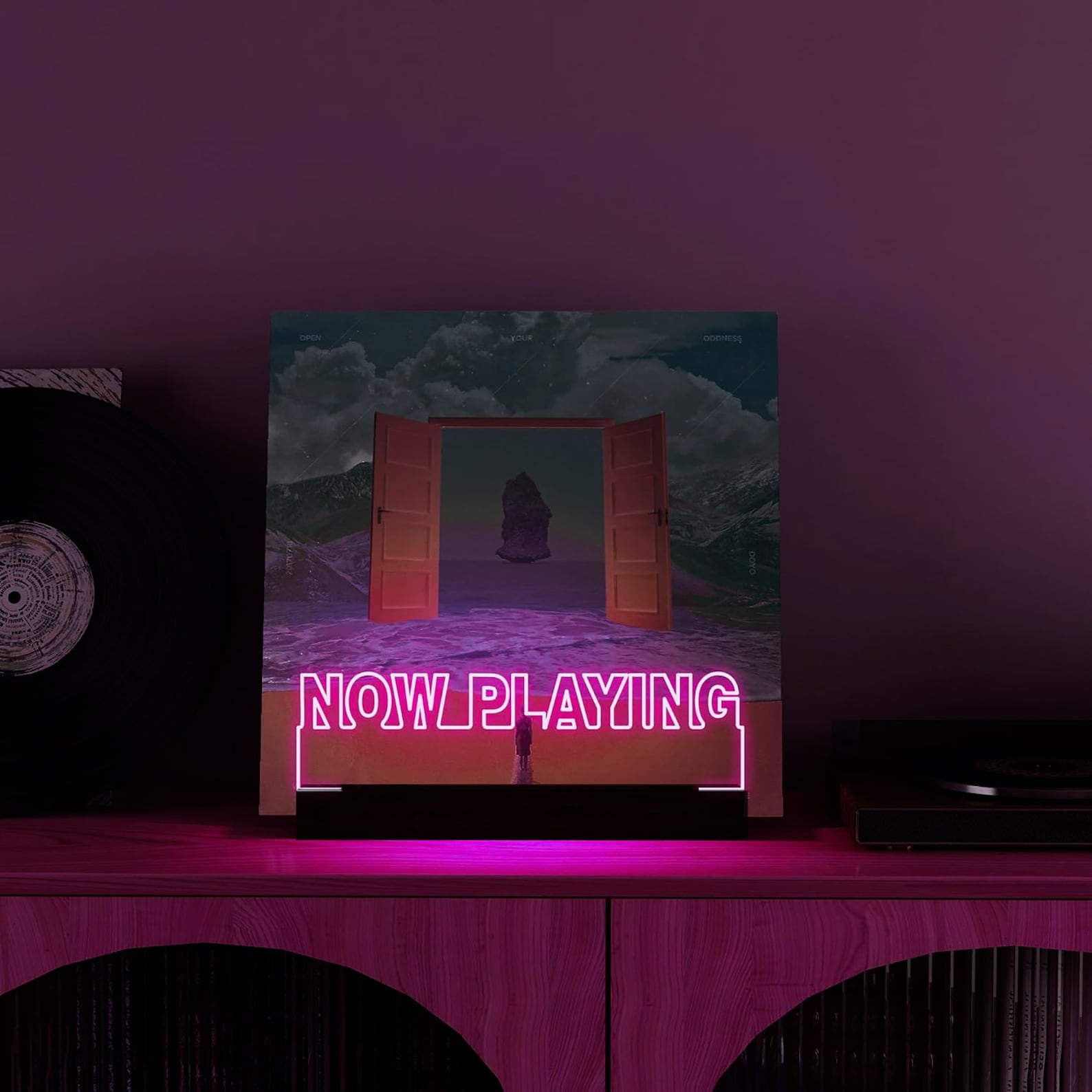 Now Playing Record Holder Stand Gift,now Spinning Vinyl Record Display ...