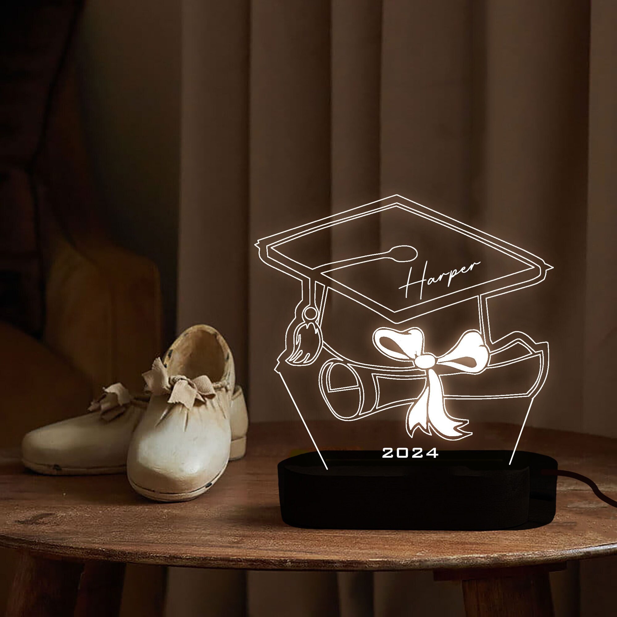 Personalized Graduation Cap Night Light, Custom Graduation Gift ...