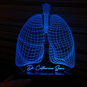 Personalized Lung Pulmonologist Night Light,custom Medical Student ...