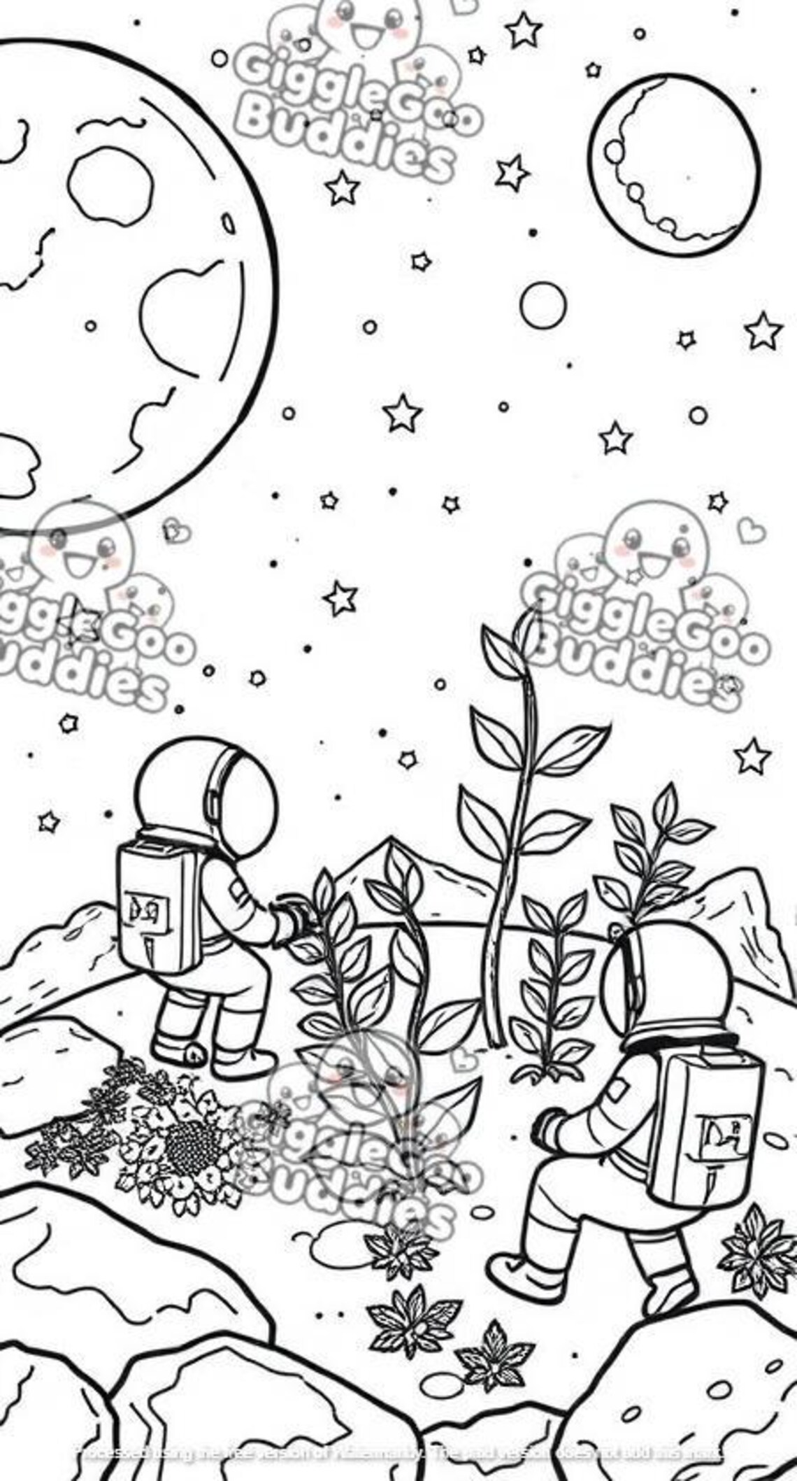 Cosmic Adventures: Fun Space-themed Coloring Pages With Astronauts ...
