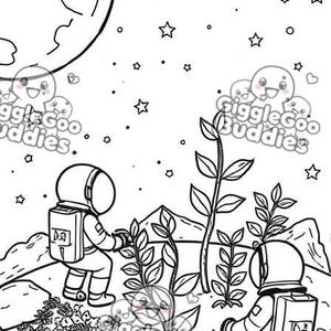 Cosmic Adventures: Fun Space-themed Coloring Pages With Astronauts ...