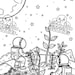 Cosmic Adventures: Fun Space-themed Coloring Pages With Astronauts ...