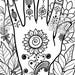 Henna on Hand Coloring Page - Etsy