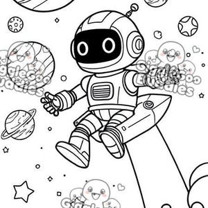 Cosmic Adventures: Fun Space-themed Coloring Pages With Astronauts ...