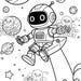 Cosmic Adventures: Fun Space-themed Coloring Pages With Astronauts ...