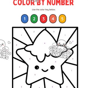 Color by Numbers and Shapes - Etsy