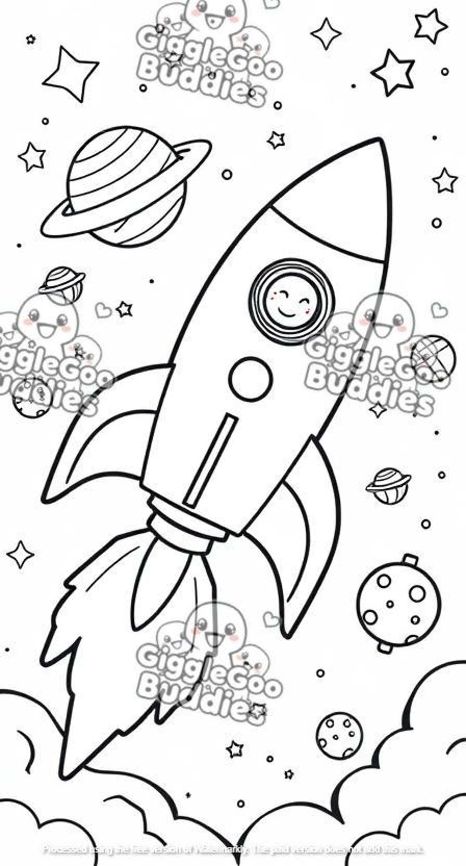 Cosmic Adventures: Fun Space-themed Coloring Pages With Astronauts ...
