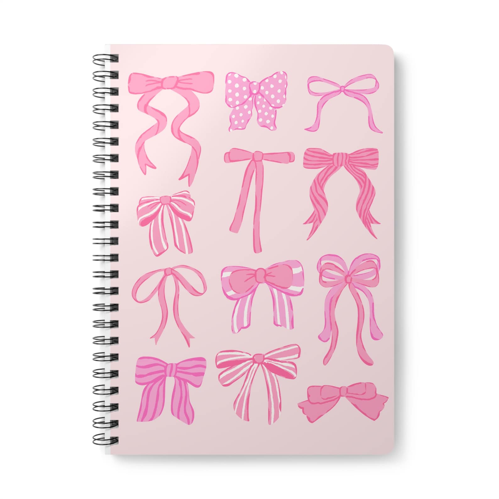 Coquette Aesthetic Softcover Notebook, Pink Bow Journal, Coquette ...