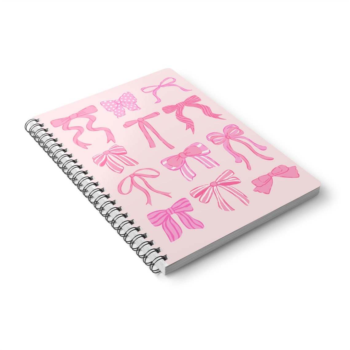 Coquette Aesthetic Softcover Notebook, Pink Bow Journal, Coquette ...