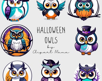 Very Cute Baby Owls Clipart Bundle of 10 Png's - Etsy