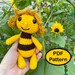 Buzzy Bee - Crochet PDF Pattern - Etsy